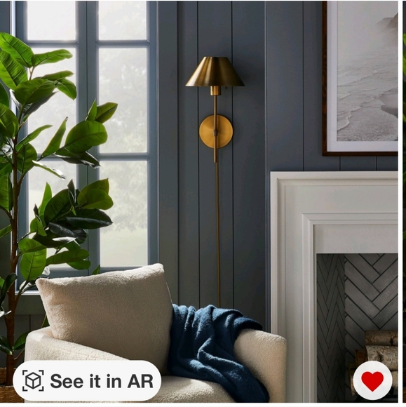 Threshold | Accents | Threshold Studio Mcgee Metal Brass Wall Sconce ...